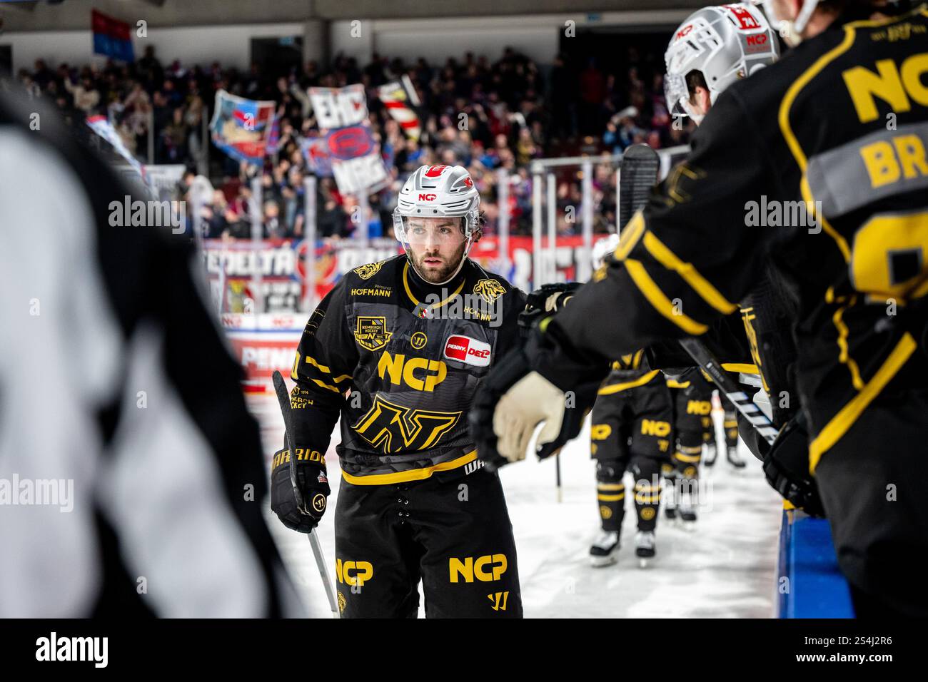 Torjubel Freude Evan Barratt (10, Nuernberg Ice Tigers, NIT ...