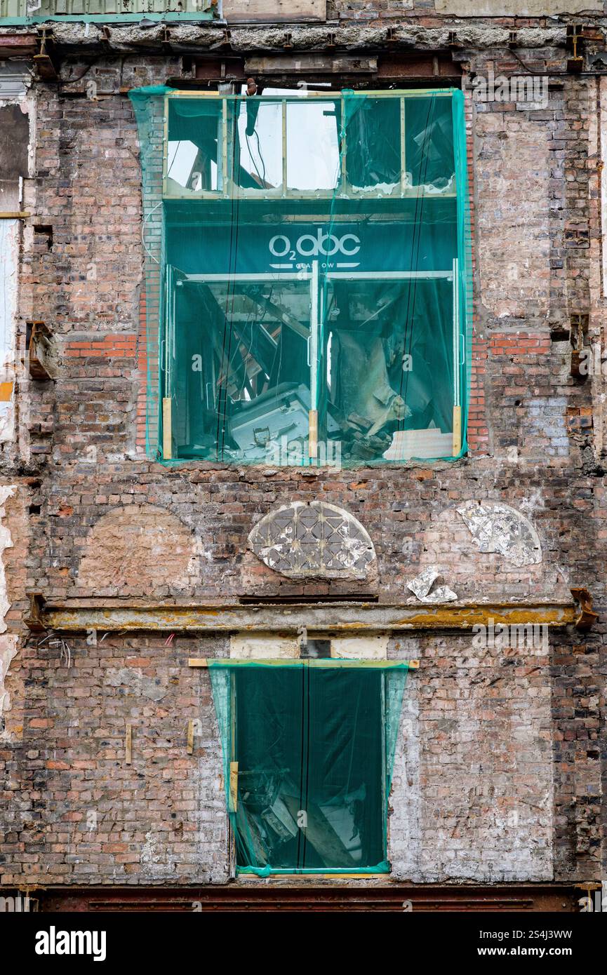 Demolition of the o2 abc, Sauchiehall Street, Glasgow, Scotland, UK ...