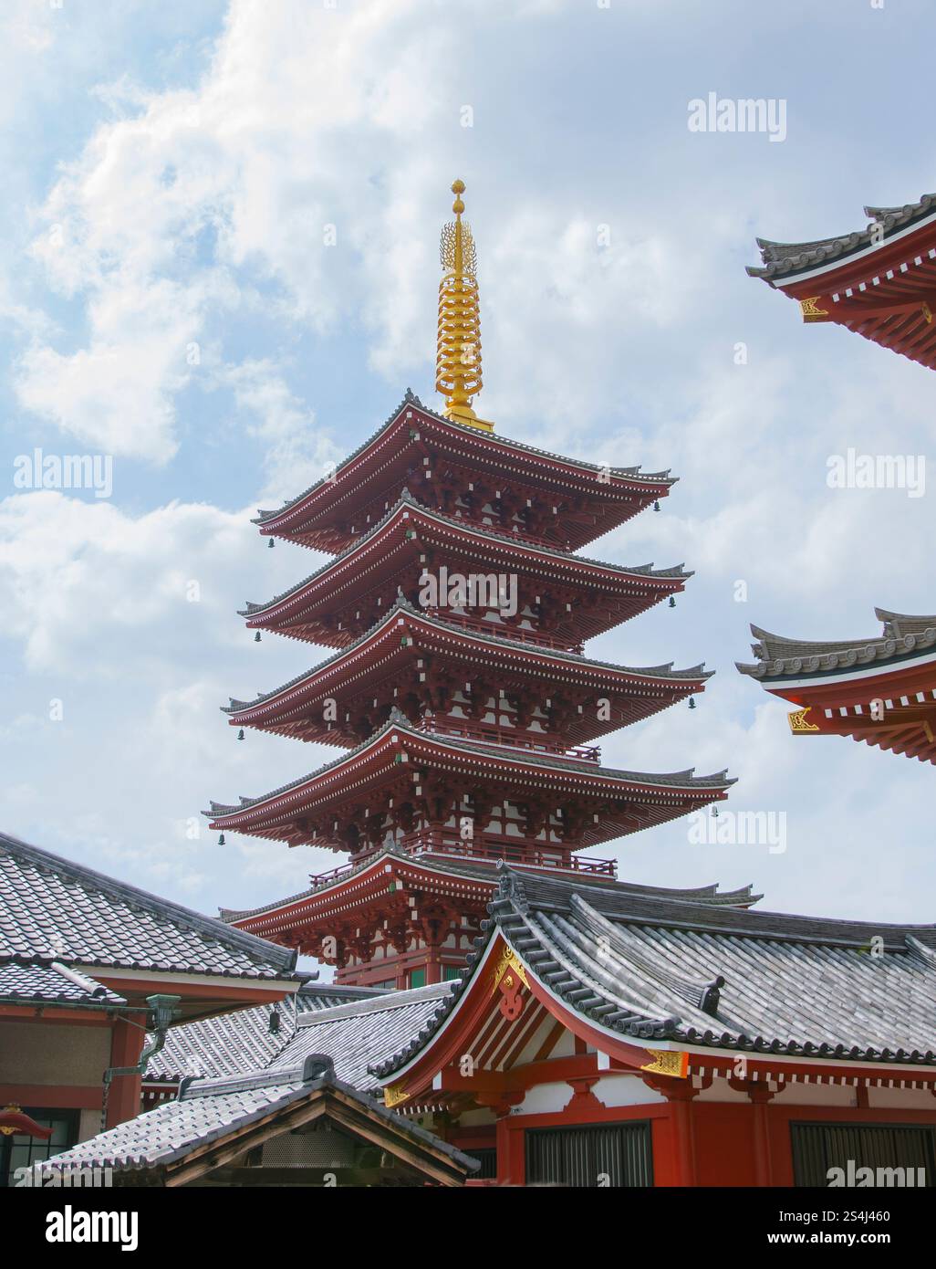 Five Storery Pagoda at Senso Ji Temple at Asakusa in Taito District ...