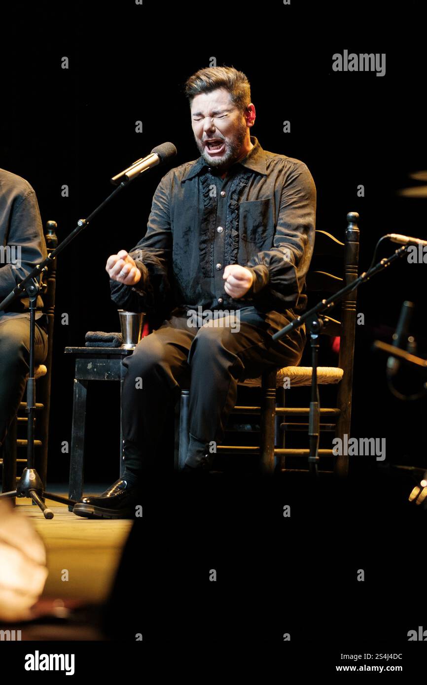 The singer Miguel Poveda actua during a concert at Inverfest the Teatro ...