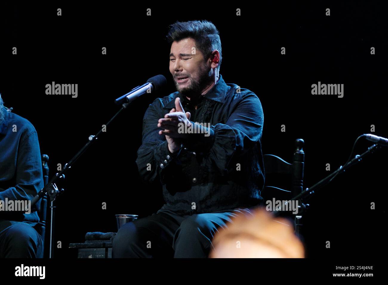 The singer Miguel Poveda actua during a concert at Inverfest the Teatro ...