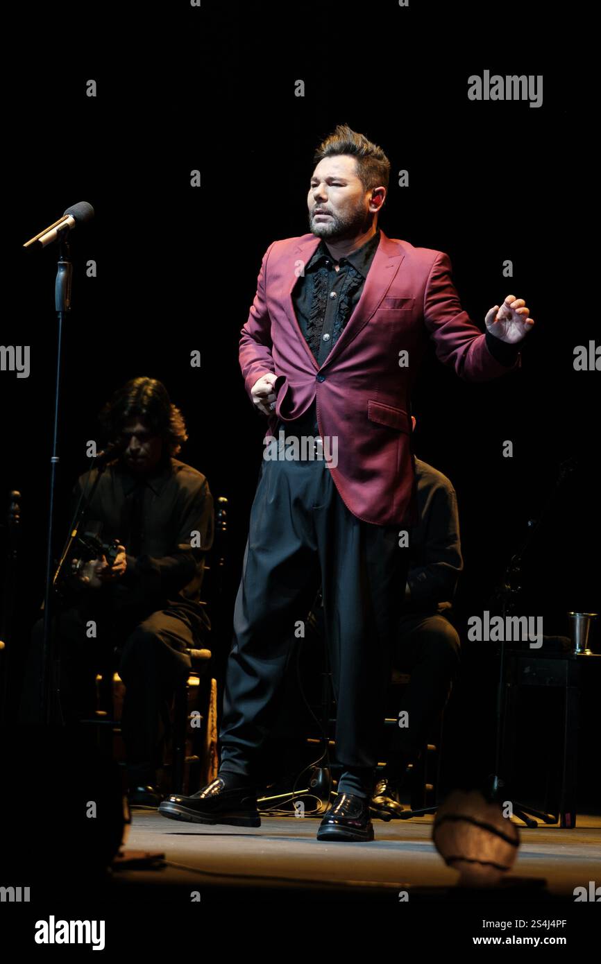The singer Miguel Poveda actua during a concert at Inverfest the Teatro ...