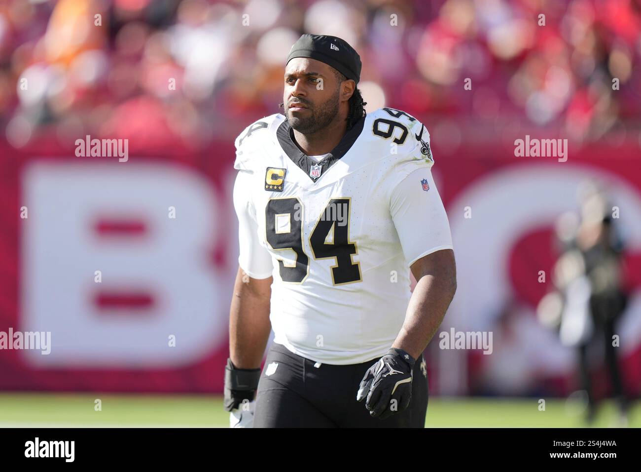New Orleans Saints defensive end Cameron Jordan (94) walks tot he ...