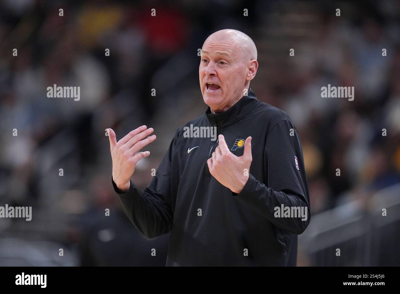Indiana Pacers head coach Rick Carlisle gestures during the second half ...