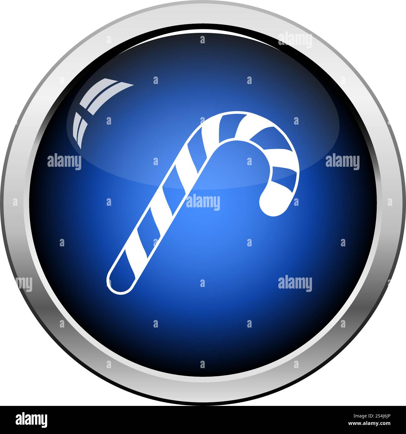 Stick Candy Icon. Glossy Button Design. Vector Illustration Stock ...