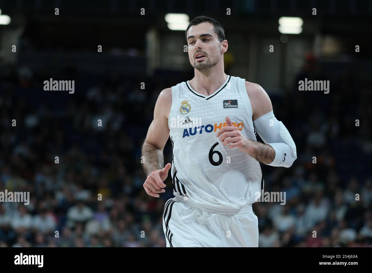 Madrid, Spain. 12th Jan, 2025. Alberto Abalde of Real Madrid during the League ACB match between ...