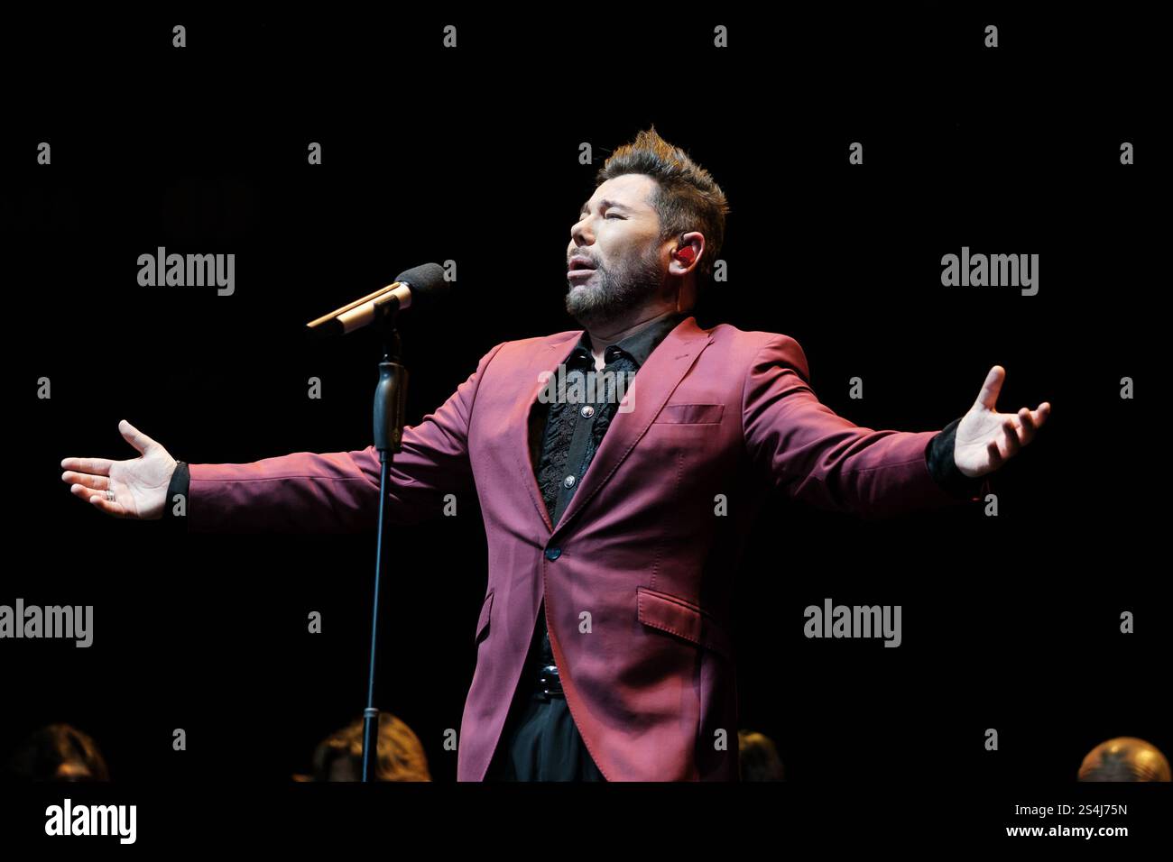 The singer Miguel Poveda actua during a concert at Inverfest the Teatro ...