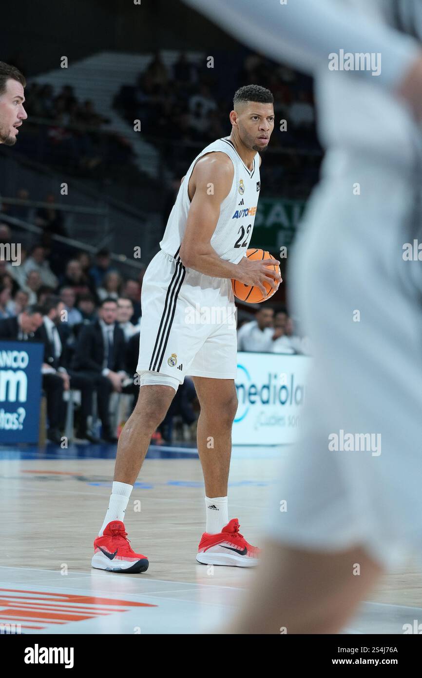 Madrid, Spain. 12th Jan, 2025. Edy Tavares of Real Madrid during the ...