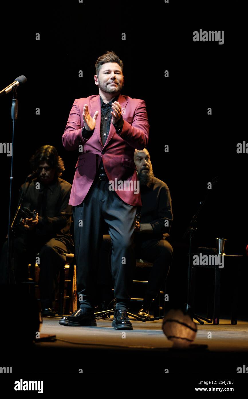 The singer Miguel Poveda actua during a concert at Inverfest the Teatro ...