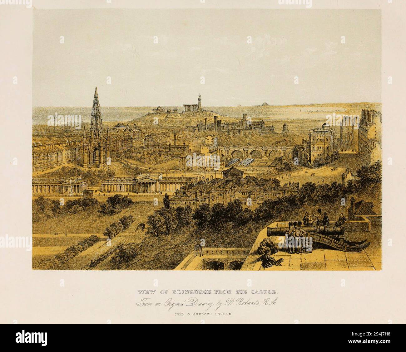 Edinburgh Castle, From The Grassmarket ; After A Drawing By W. L ...