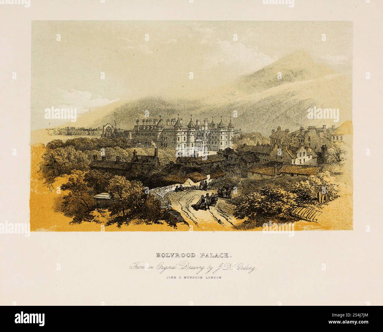 Holyrood Palace, From The South-eastern Side Of The Calton Hill; Drawn ...