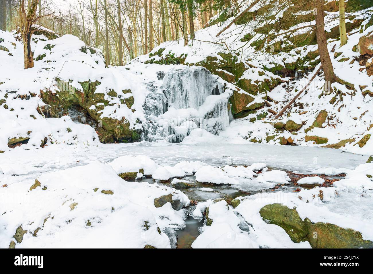 Frozen Cascade Falls in Patapsco Valley State Park. Winter. Ellicott ...