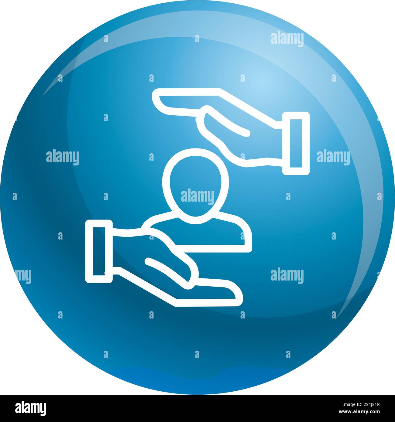 Client care icon. Outline client care vector icon for web design ...