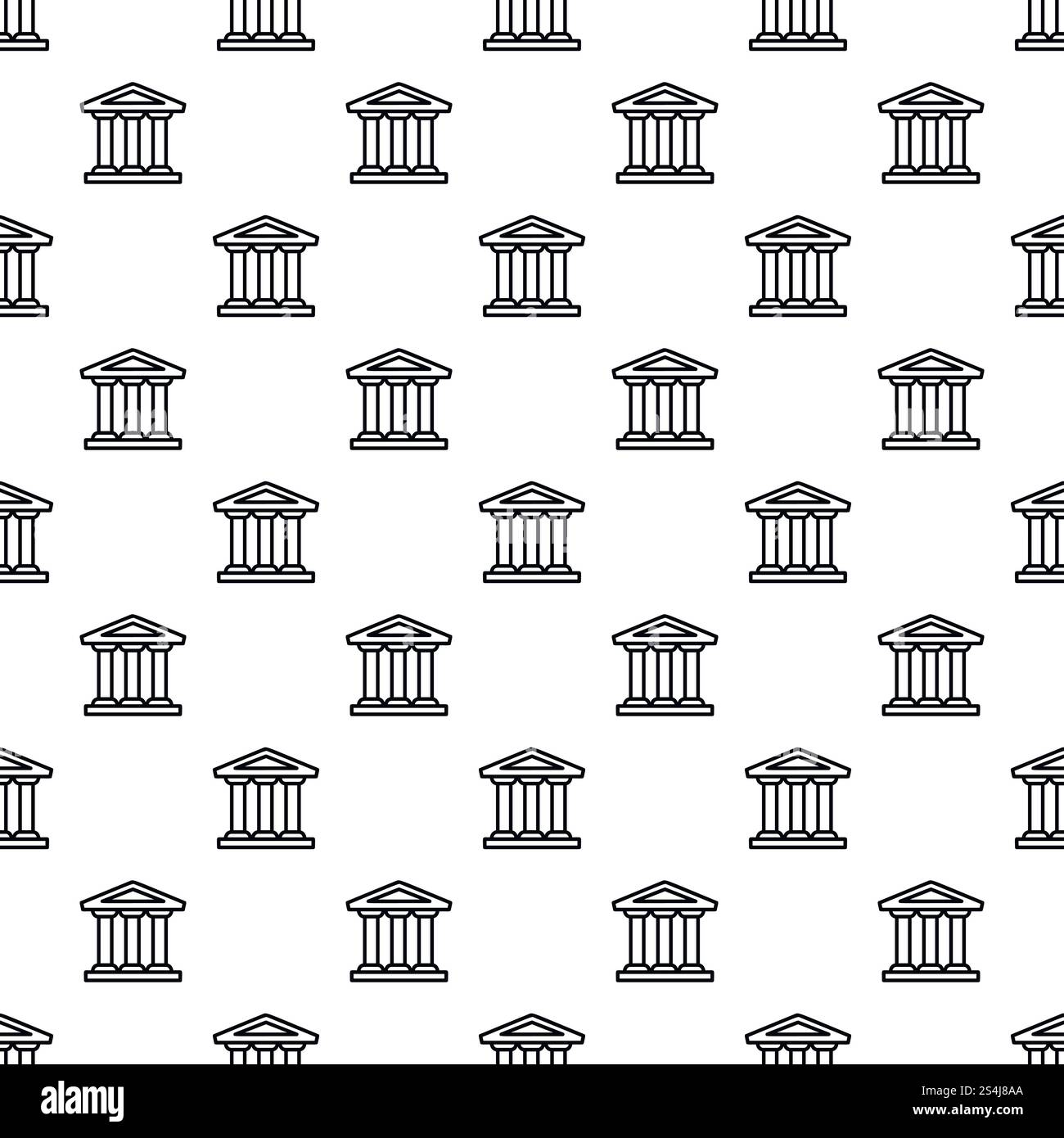 Bank building pattern seamless repeat background for any web design. Bank building pattern ...