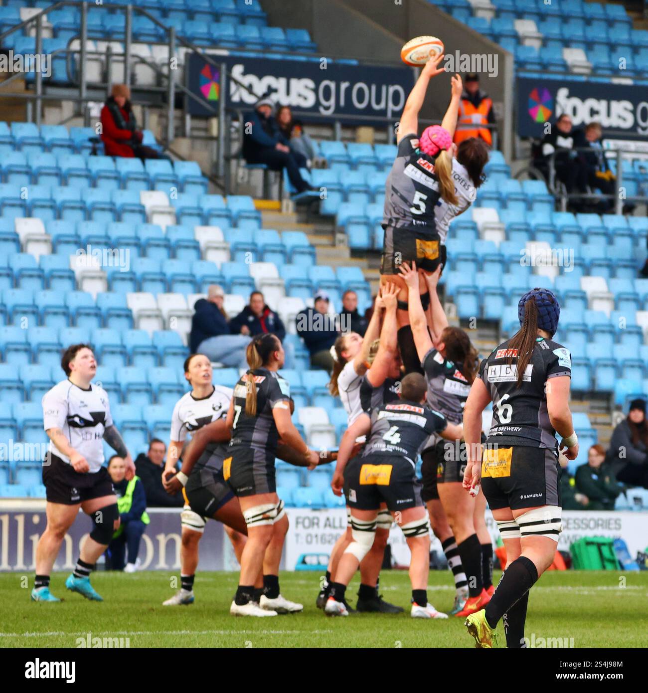 Exeter, Devon, UK. 12th Jan, 2025. PWR Professional Women's Rugby ...