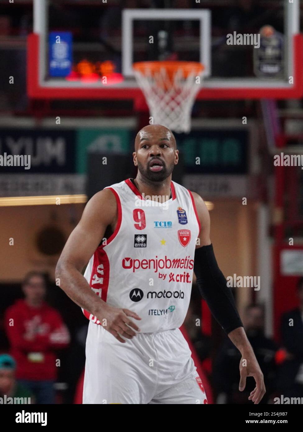Varese, Ita. 12th Jan, 2025. 09 Alex Tyus Openjobmetis Varese during ...