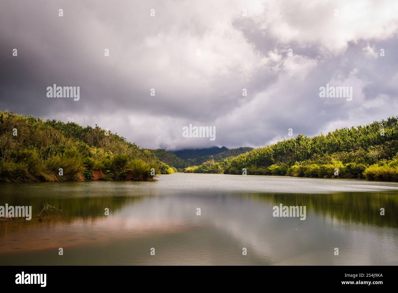 Orocovis, Puerto Rico - March 3, 2018: Lago de Matrullas is one of the ...