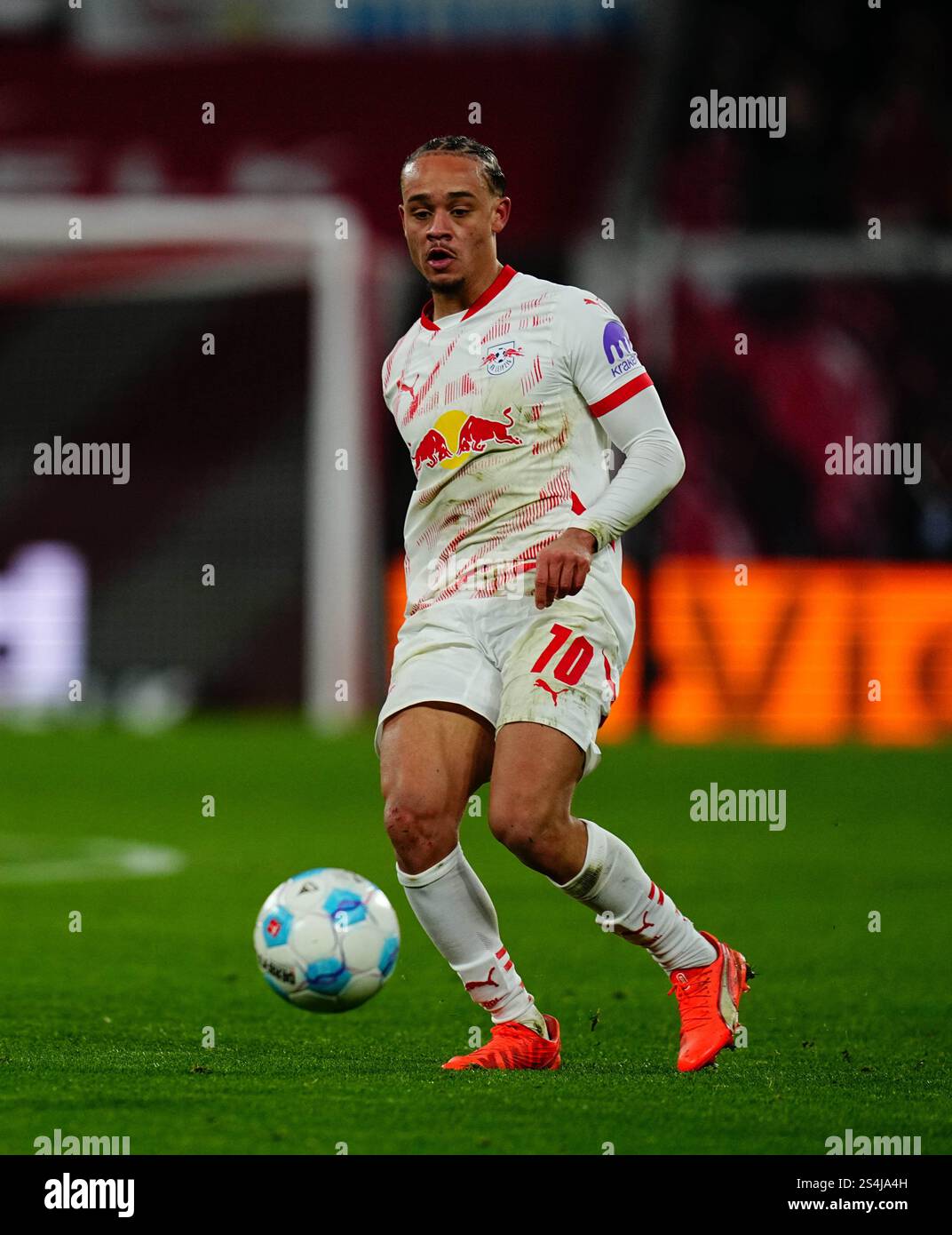 Red Bull Arena, Leipzig, Germany. 12th Jan, 2025. Xavi Simons of RB ...