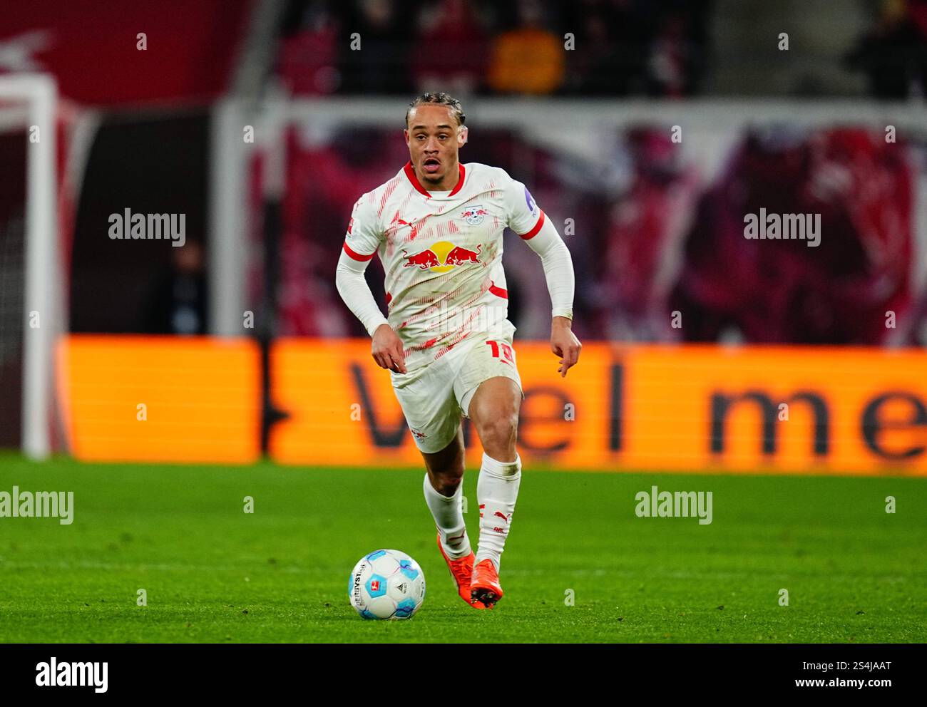 Red Bull Arena, Leipzig, Germany. 12th Jan, 2025. Xavi Simons of RB ...