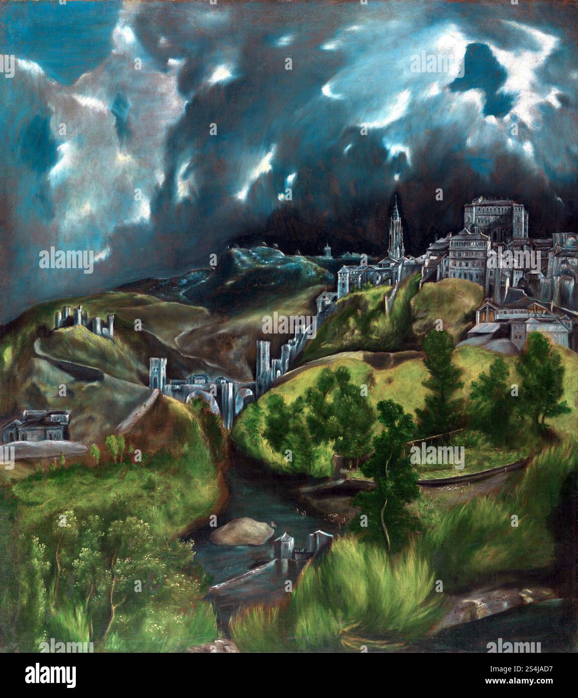 View of Toledo, Painting by El Greco Stock Photo - Alamy