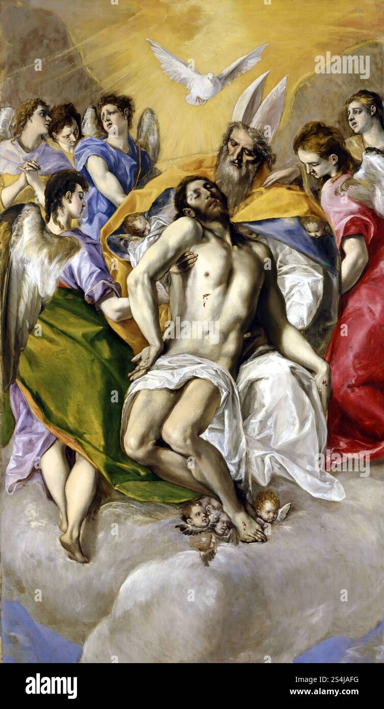 The Holy Trinity, Painting by El Greco Stock Photo - Alamy