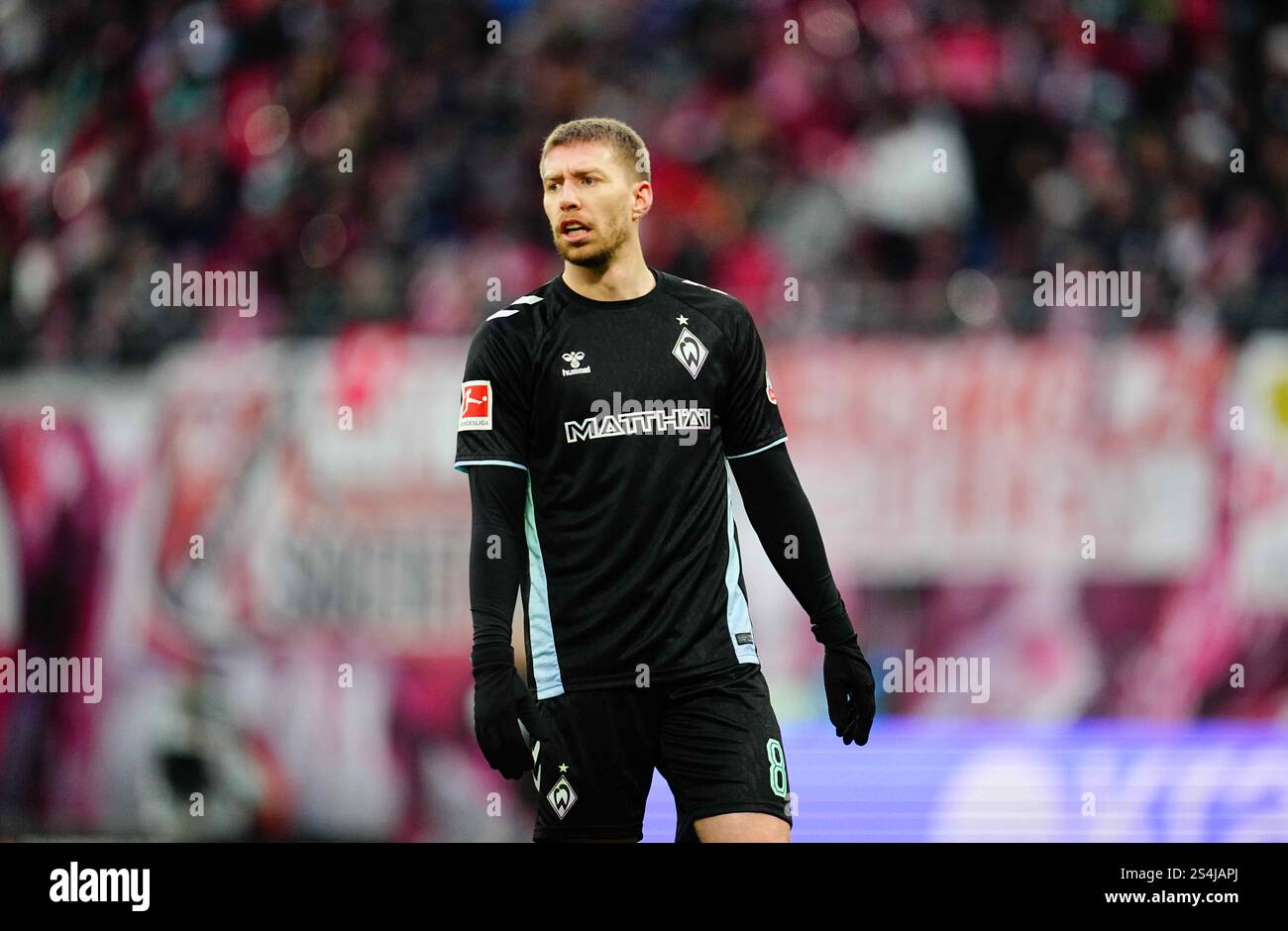 Red Bull Arena, Leipzig, Germany. 12th Jan, 2025. Mitchell Weiser of ...