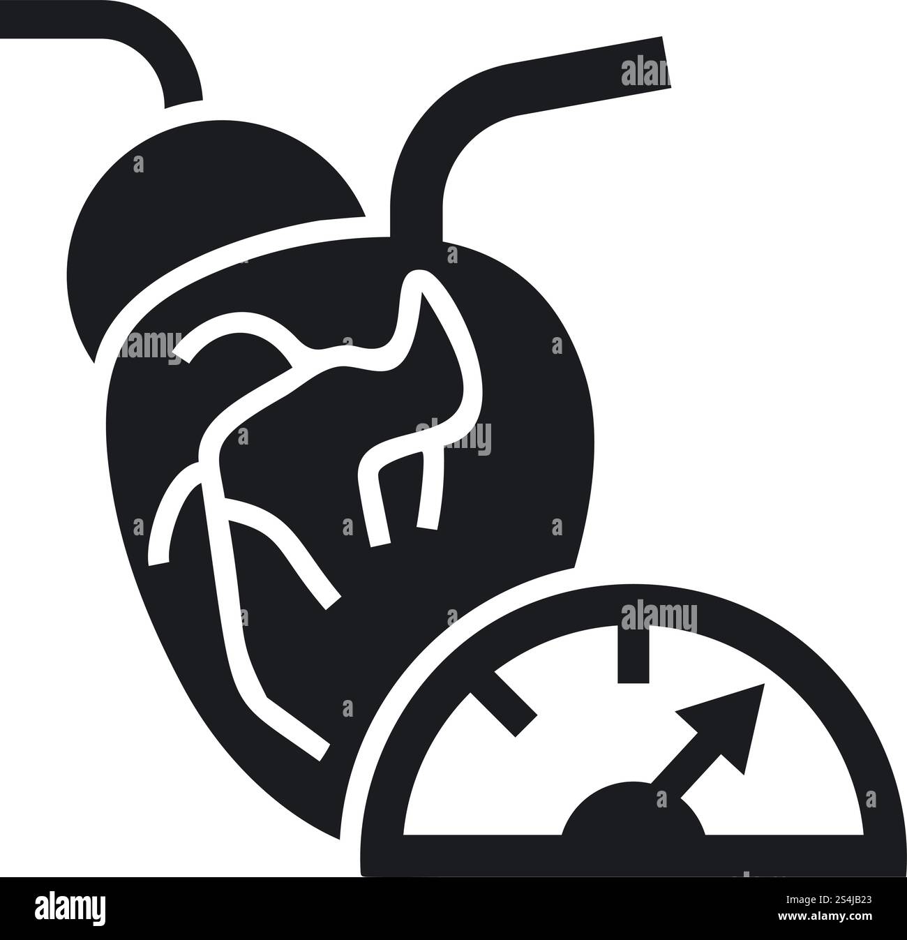 Heart coronary vessels Stock Vector Images - Alamy