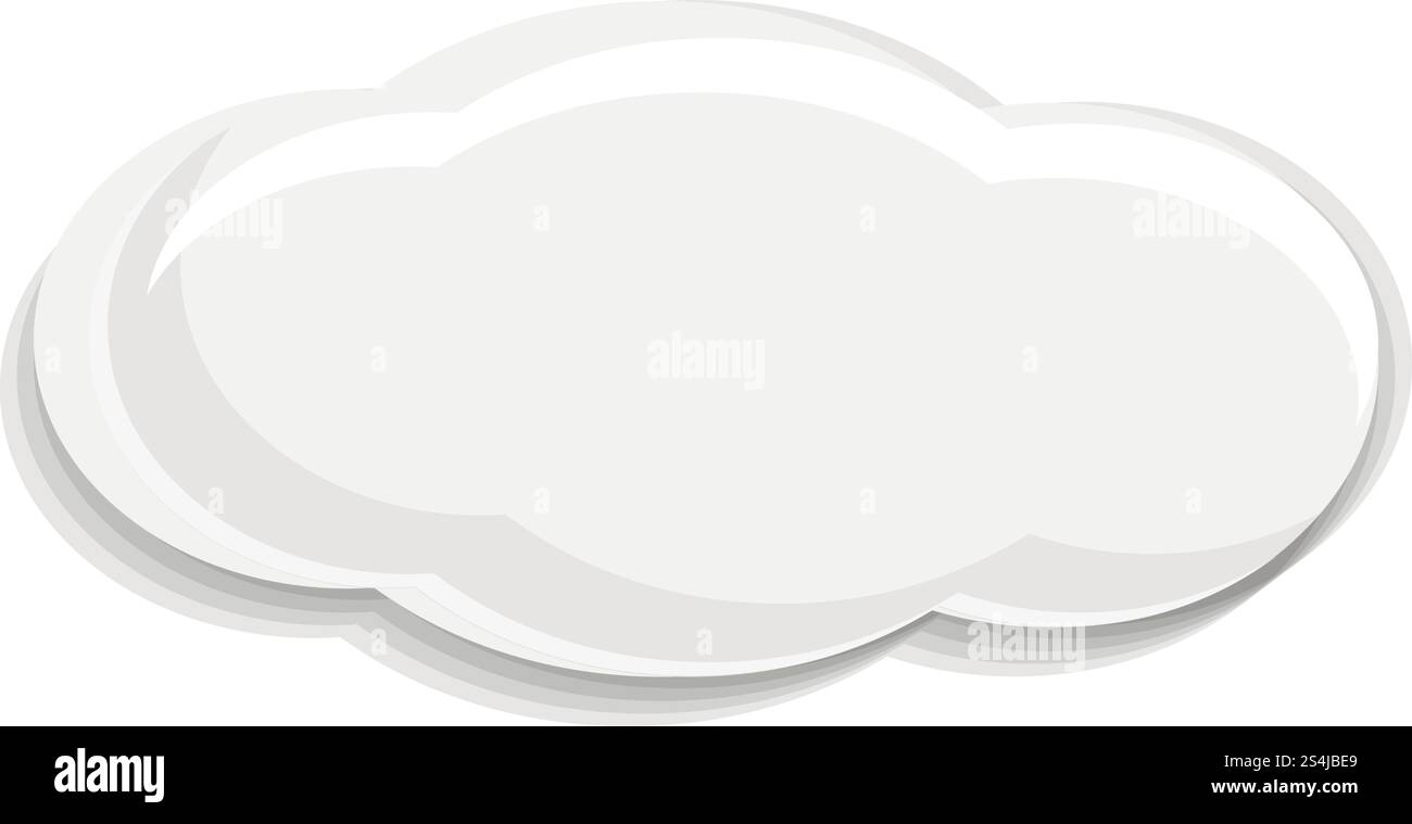 White cloud icon. Cartoon of white cloud vector icon for web design ...