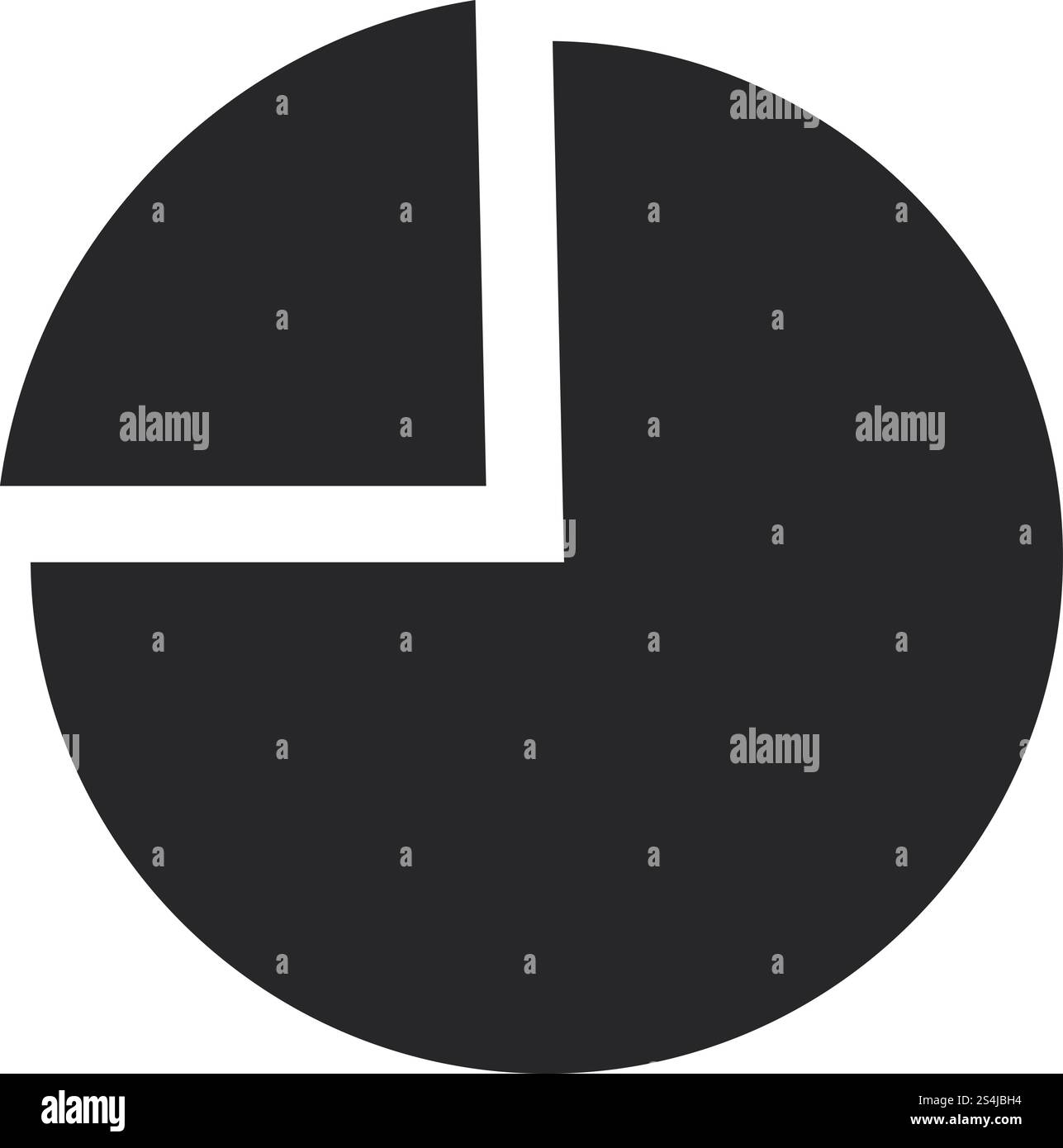 Chart pie icon. Simple illustration of chart pie vector icon for web ...
