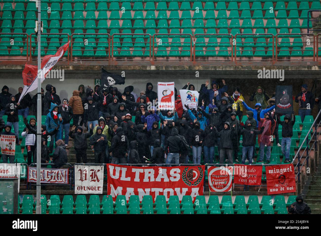 Cosenza, Italy. 12th Jan, 2025. San Vito-Marulla Stadium: Fans of ...