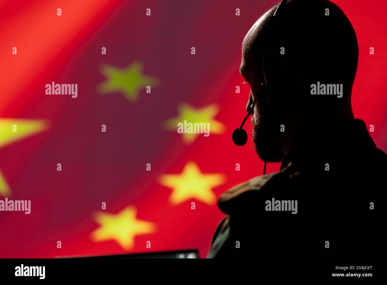Military dispatcher working for Chinese Communist Party providing informations for troops using ...