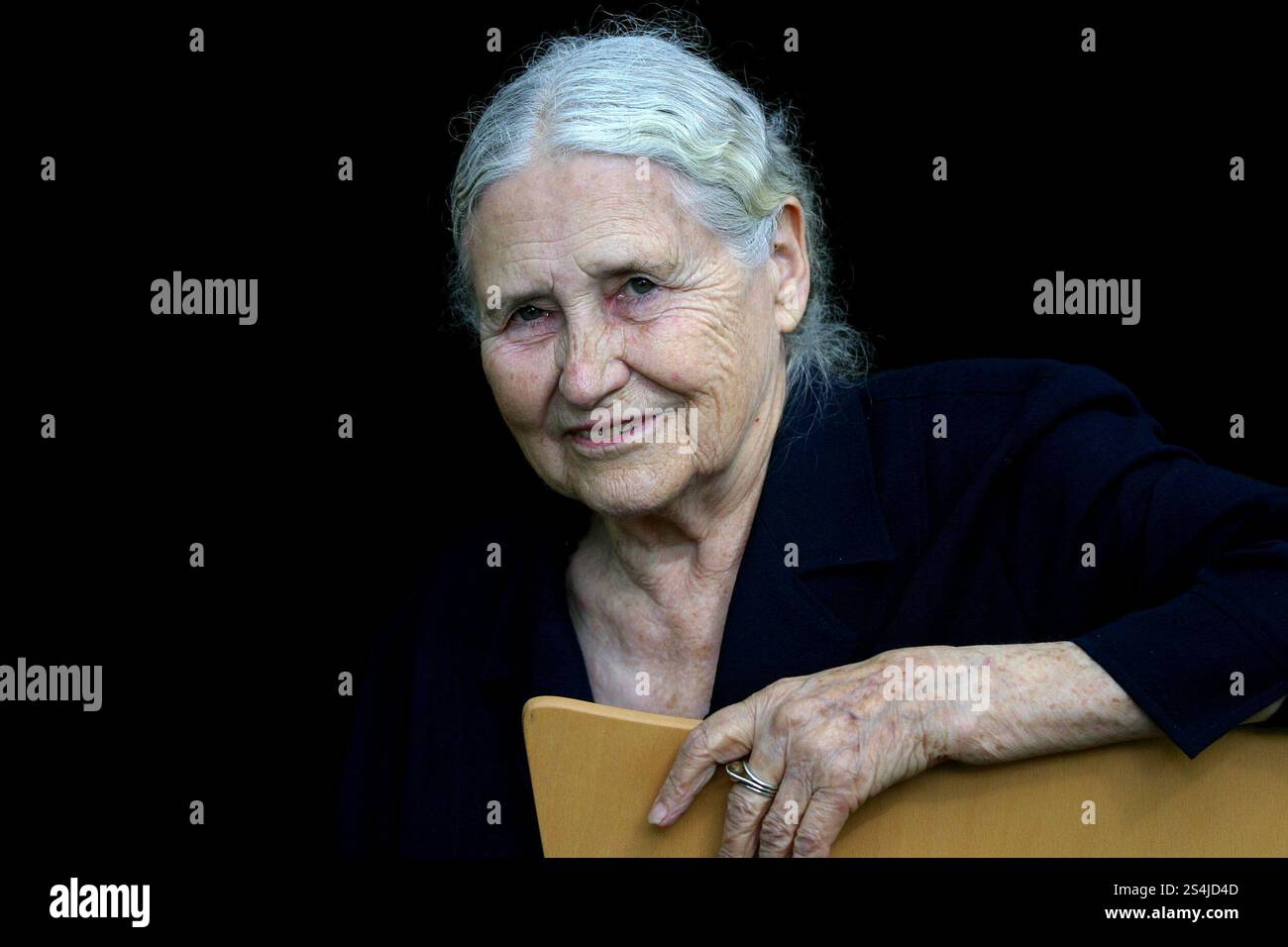 Veteran best-selling author Doris Lessing, pictured at the Edinburgh ...