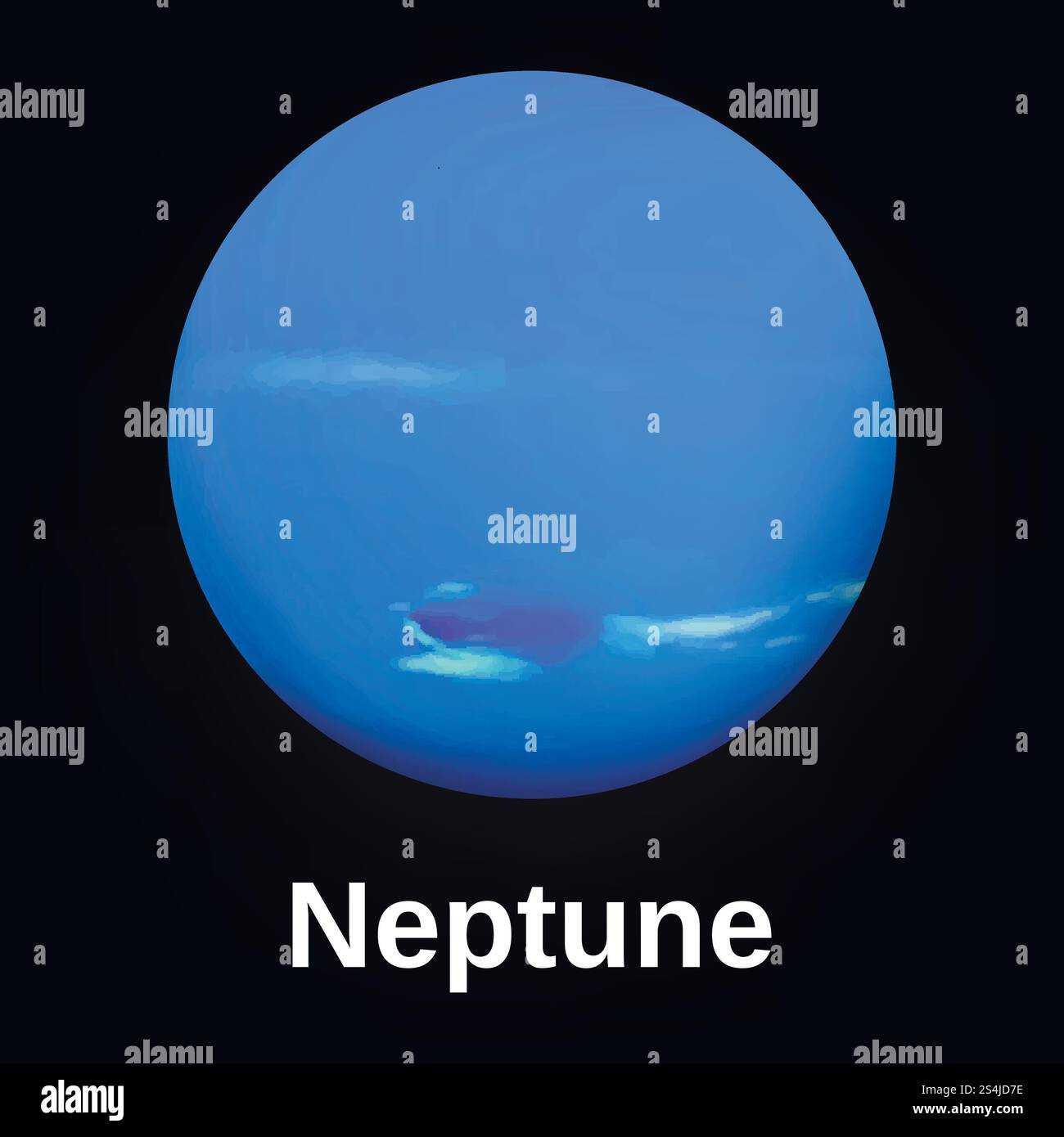 Neptune planet icon. Realistic illustration of neptune planet vector ...