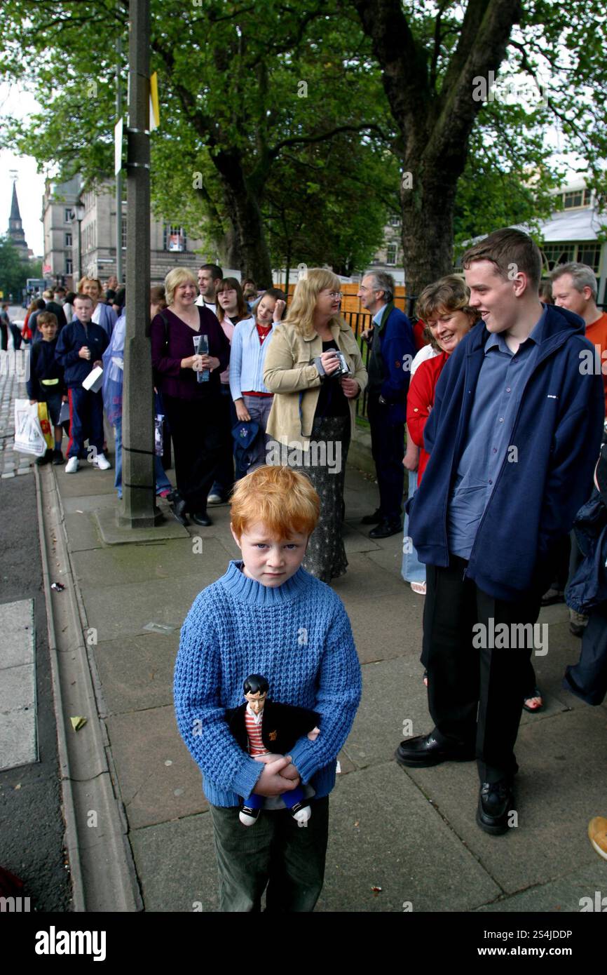 Kieran O'Donnell (7) joins the queue for a special event by best ...