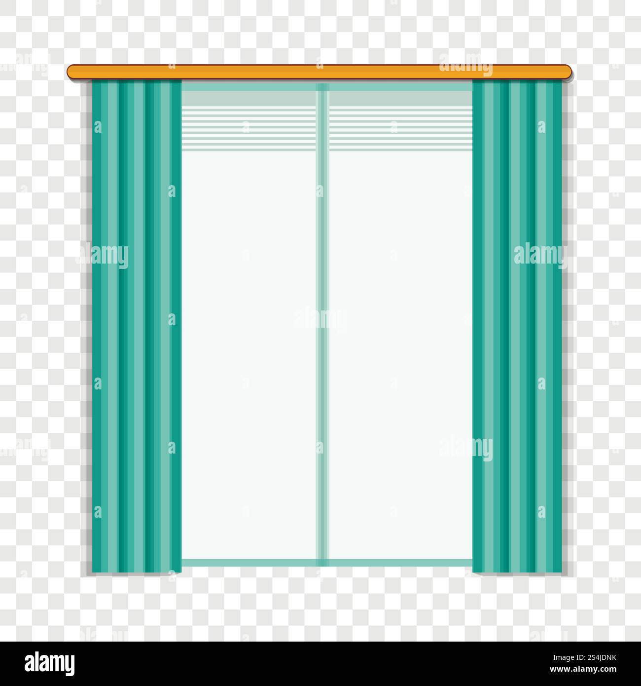 Living room window icon. Cartoon of living room window vector icon for ...