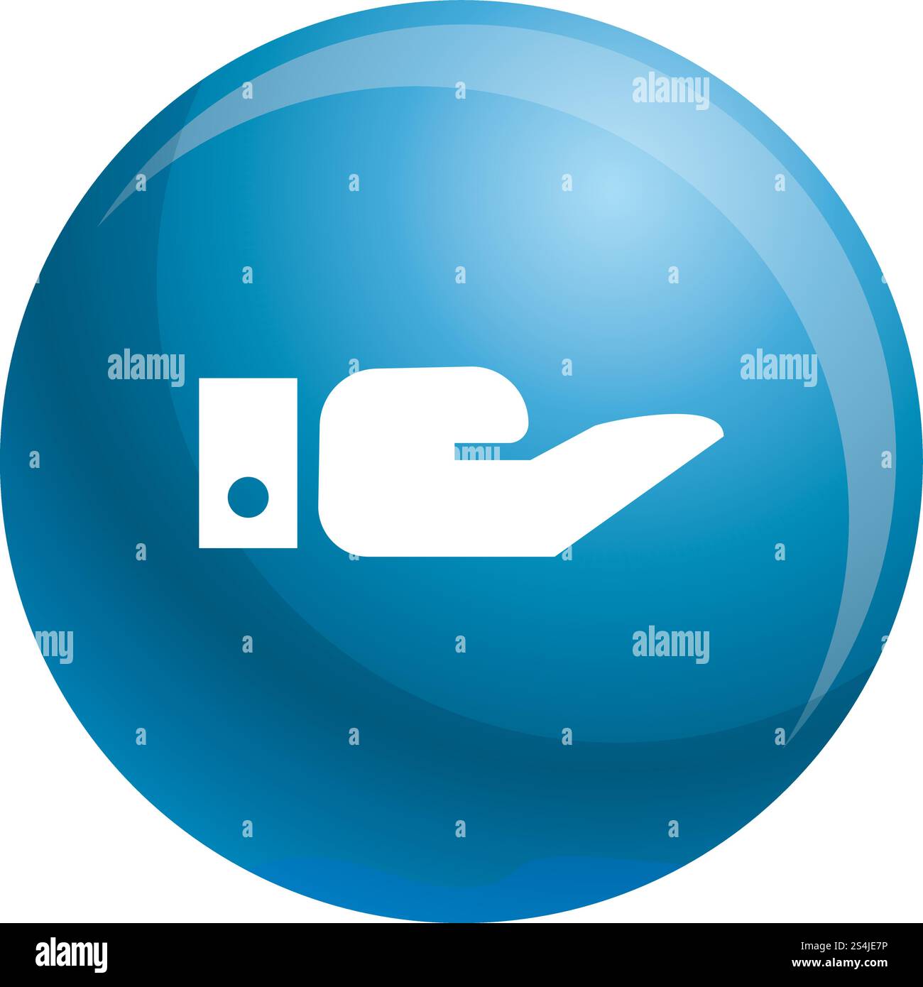 Give hand icon. Simple illustration of give hand vector icon for web ...