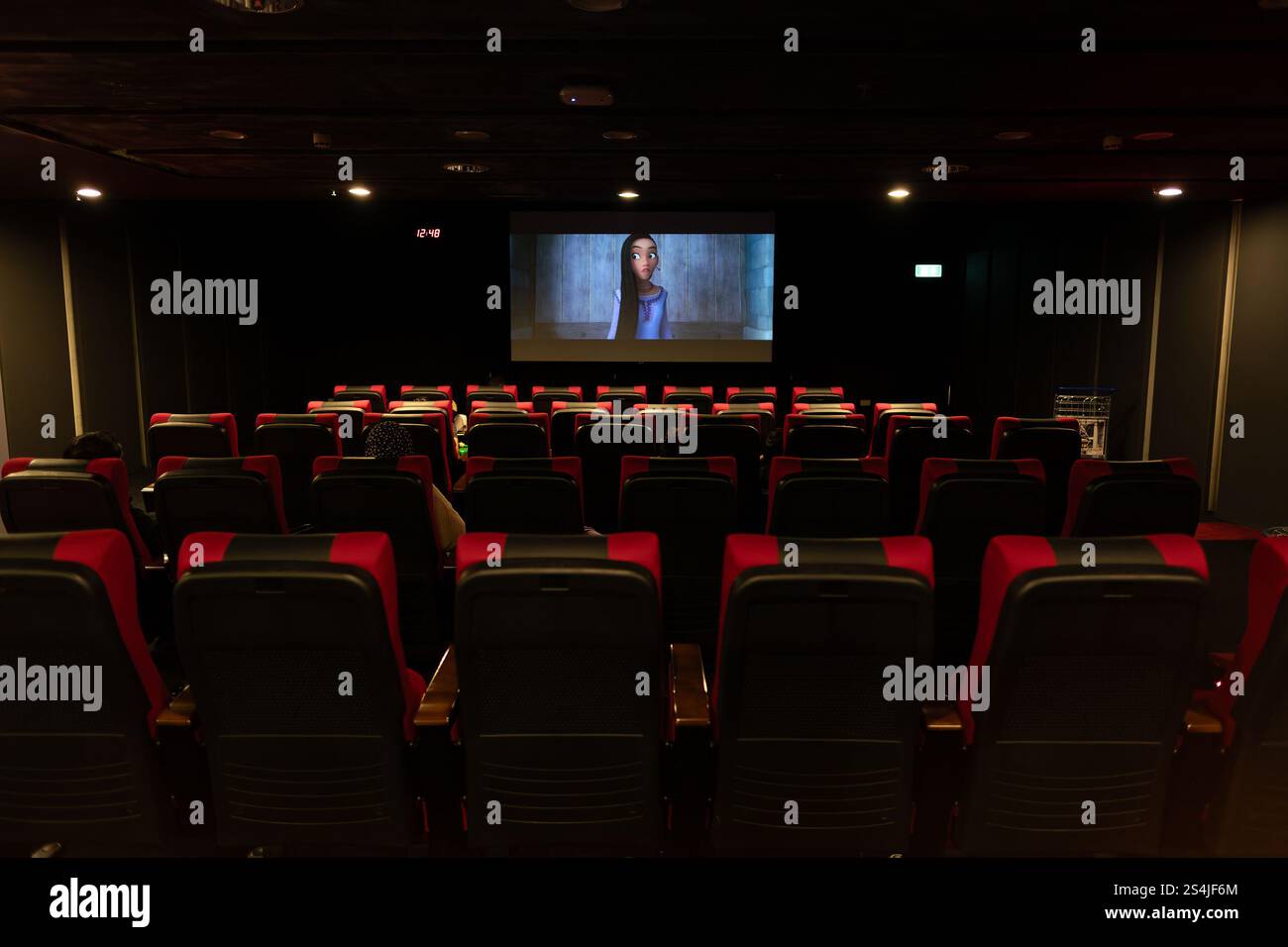 SINGAPORE - AUGUST 25, 2024: interior shot of the movie theatre at ...