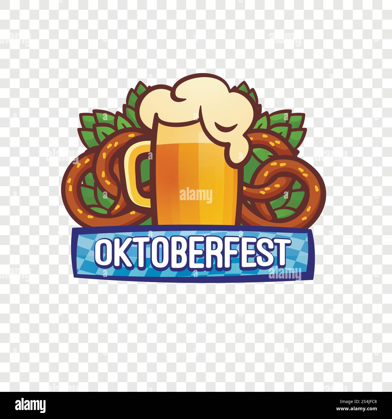 Oktoberfest festival logo. Cartoon of oktoberfest festival vector logo ...