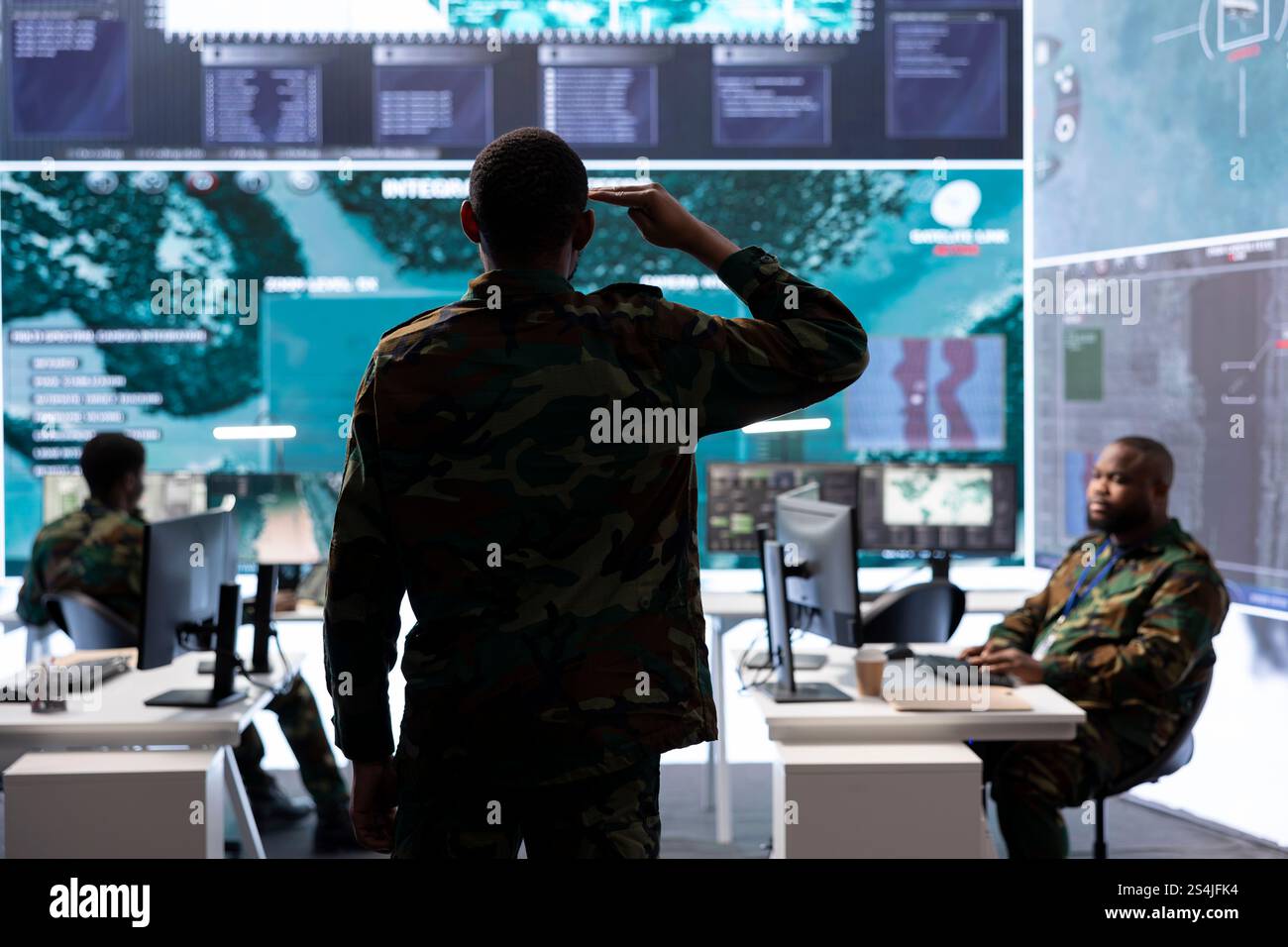 Empty modern base of operations used by the US military armed forces ...