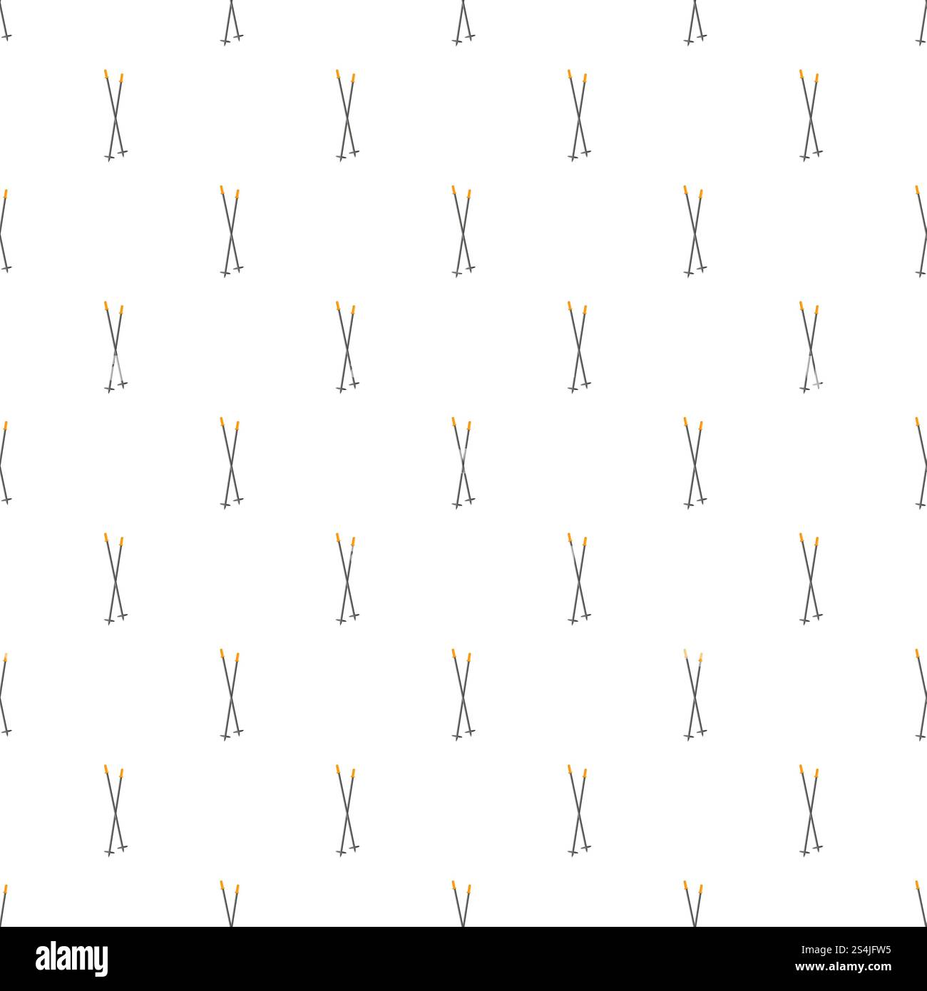 Ski sticks pattern seamless vector repeat for any web design. Ski ...