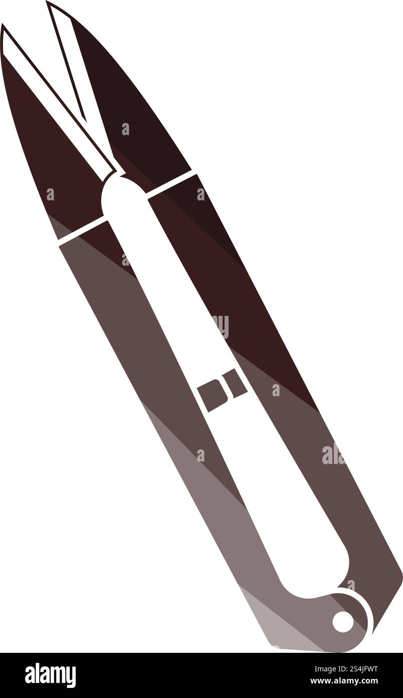 Seam Ripper Icon. Flat Color Ladder Design. Vector Illustration Stock ...