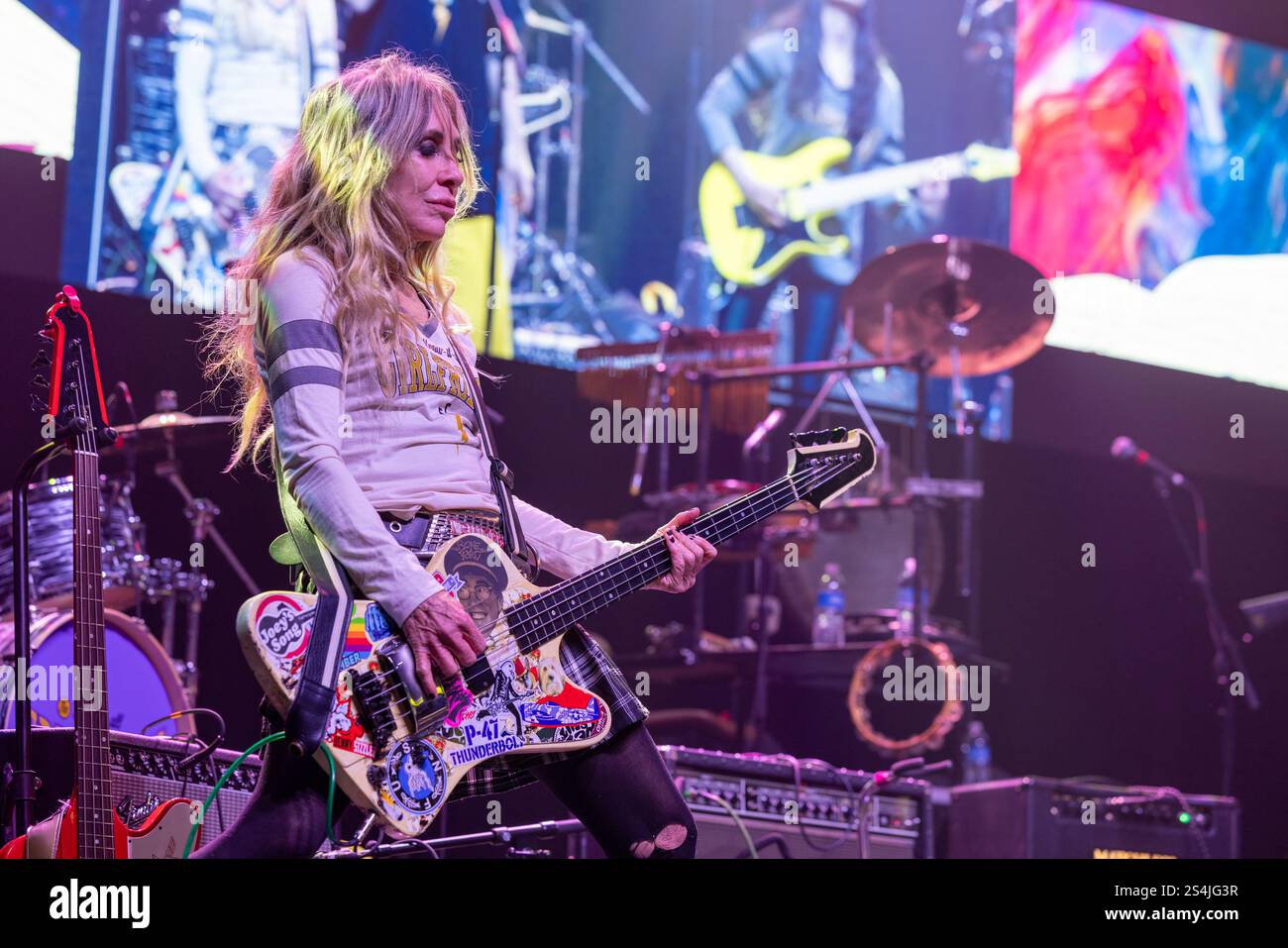 Madison, USA. 11th Jan, 2025. Gail Greenwood of Belly during The ...