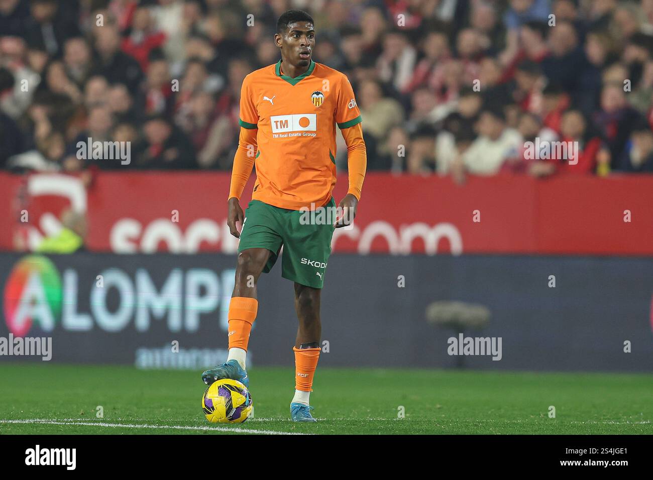 Sevilla, Spain. 11th Jan, 2025. Cristhian Mosquera of Valencia during ...
