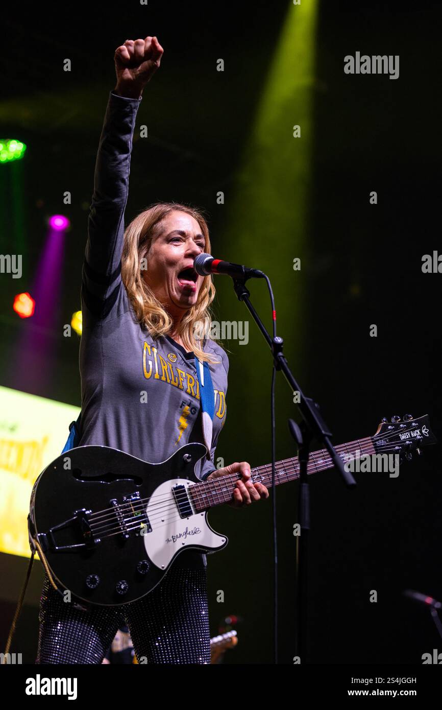 Madison, USA. 11th Jan, 2025. Vicki Peterson of The Bangles during The Freezing Man Festival ...