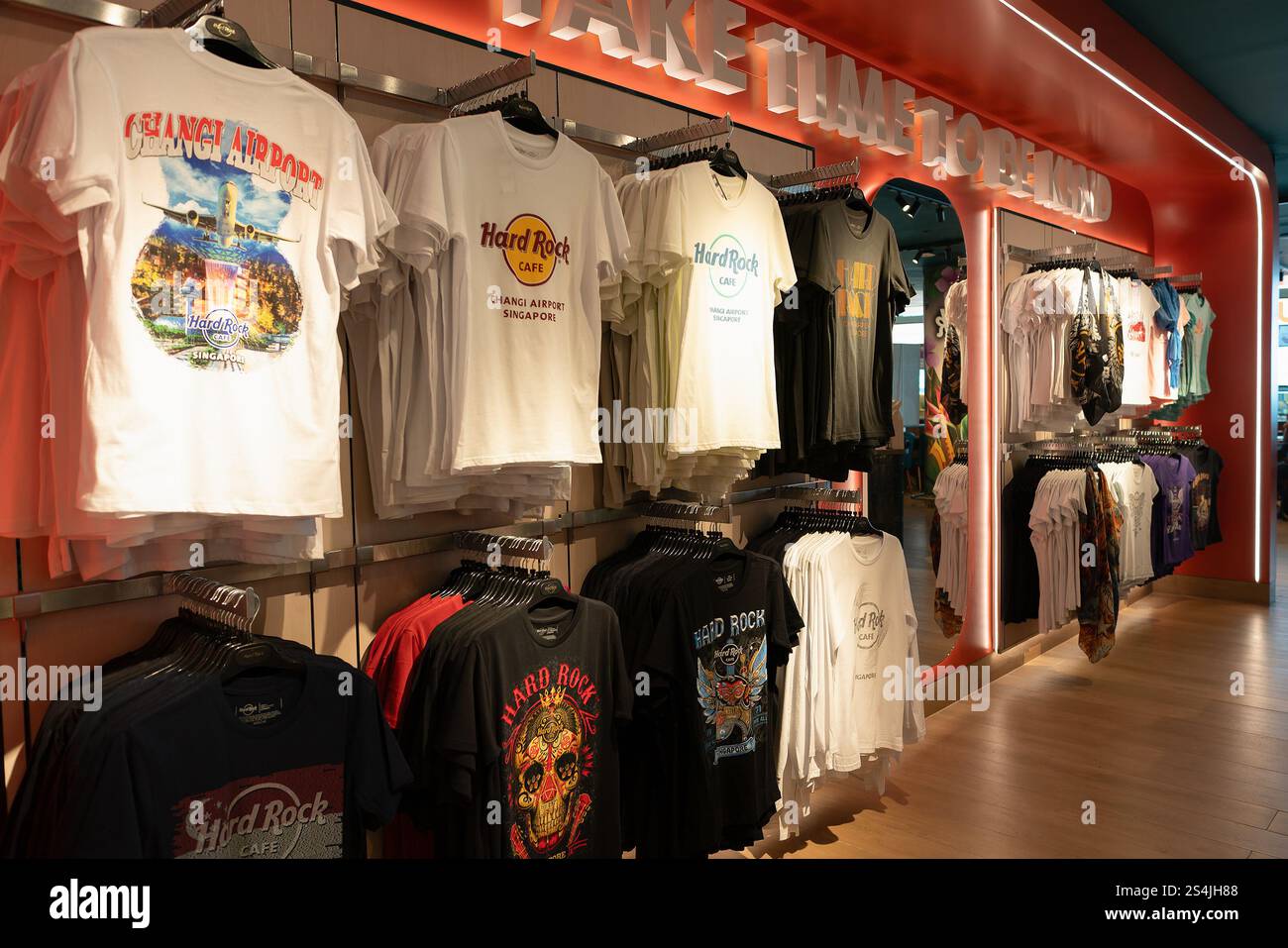 SINGAPORE - AUGUST 25, 2024: branded merchandise displayed at the Hard ...