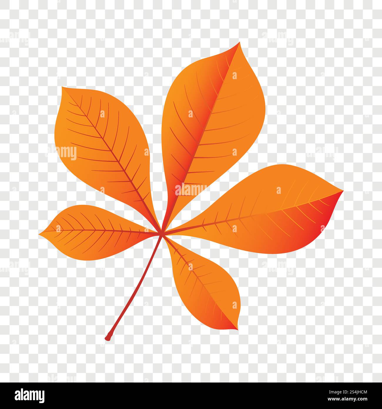 Chestnut leaf icon. Flat illustration of chestnut leaf vector icon for ...