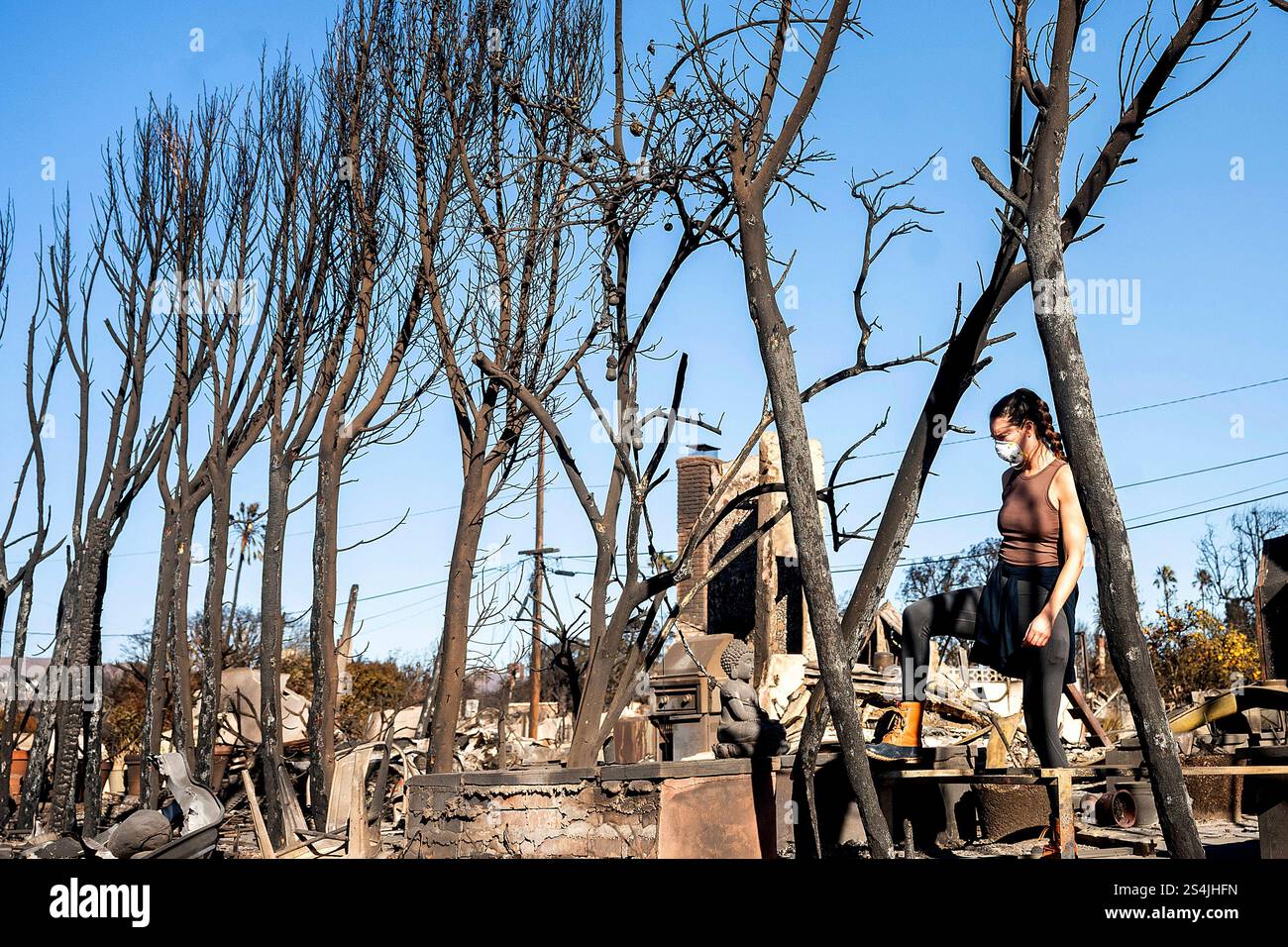 Vee Ban searches for a missing cat among Pacific Palisades homes ...