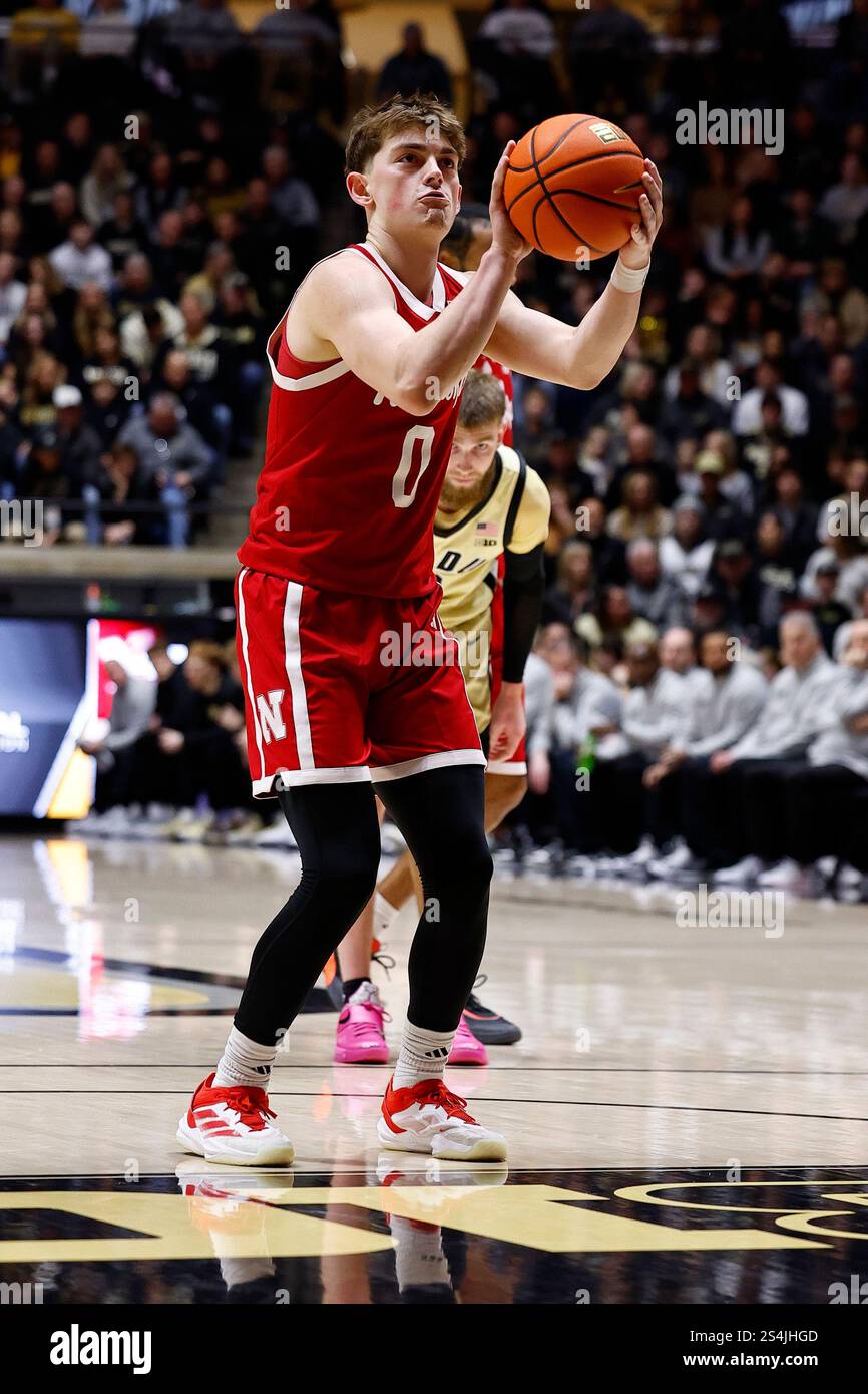 WEST LAFAYETTE, IN - JANUARY 12: Nebraska Cornhuskers guard Connor ...