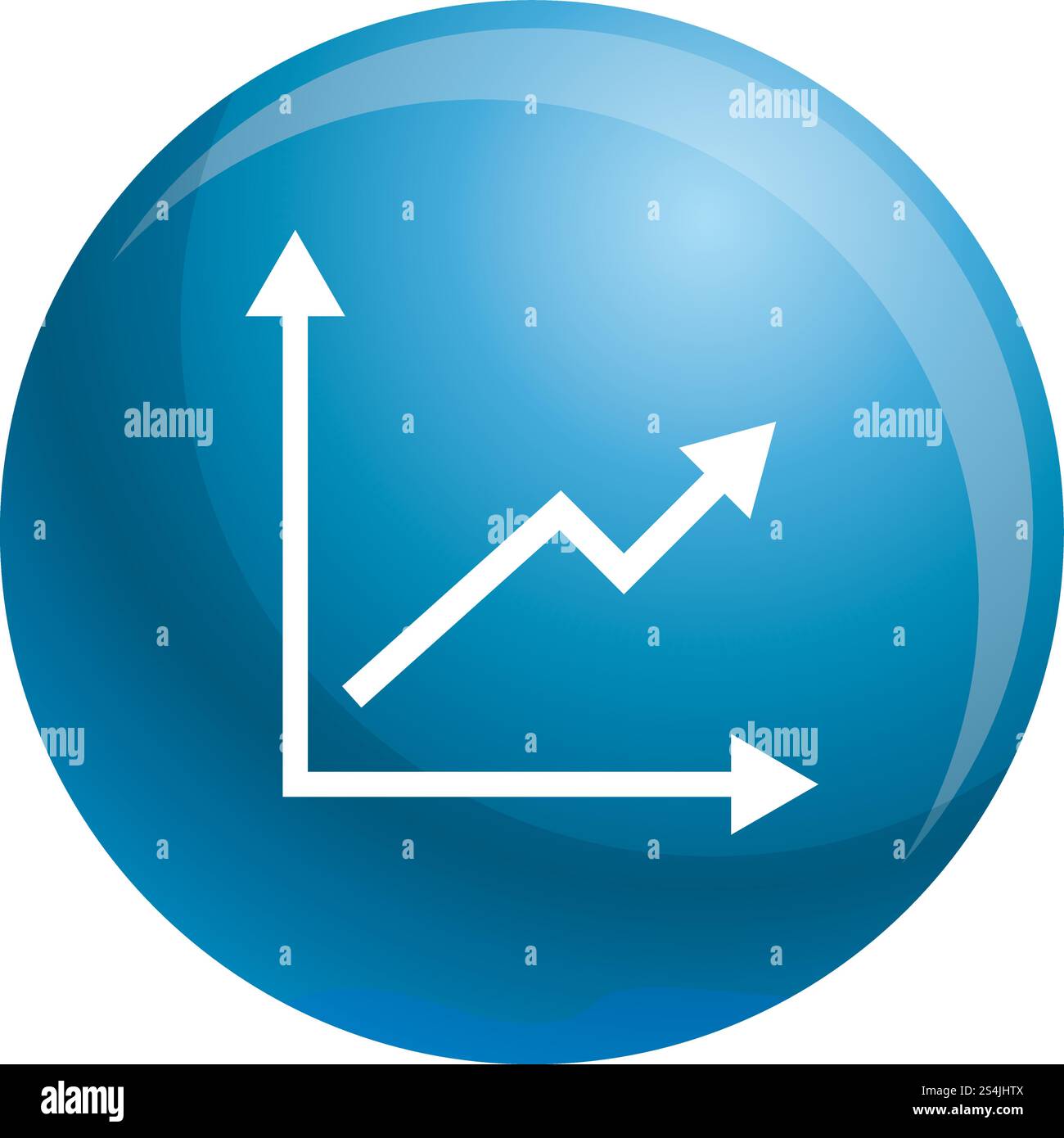 Finance graph icon. Simple illustration of finance graph vector icon ...