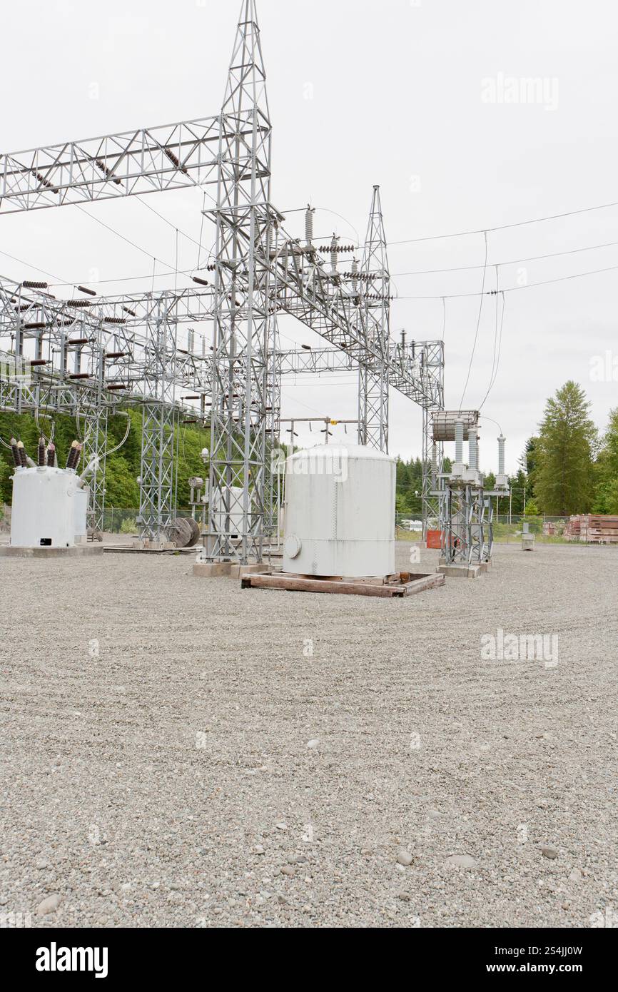 A large power sub station Stock Photo - Alamy